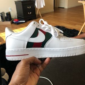 Nike | Shoes | Nike Air Force Ones Custom Gucci | Poshmark